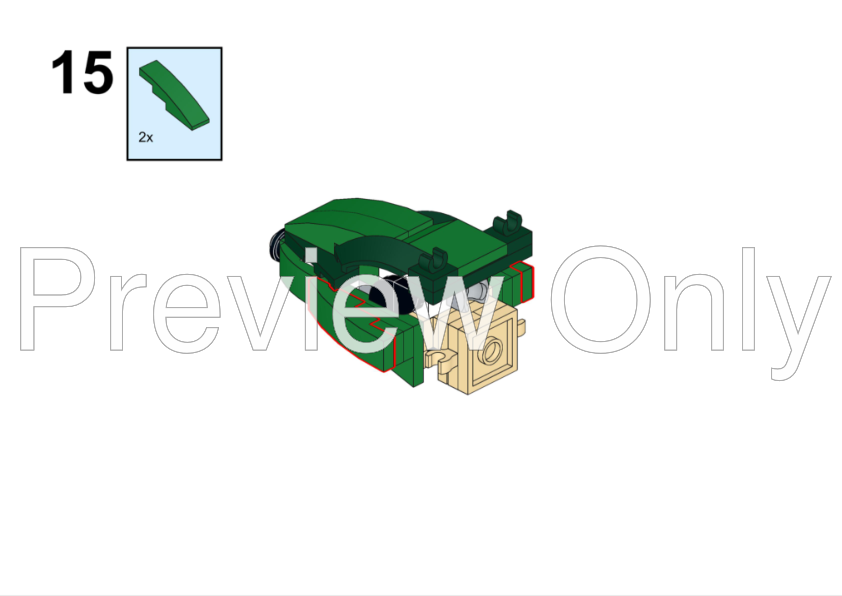 Lego Moc Green Dragon Head By Xomur Rebrickable Build With Lego