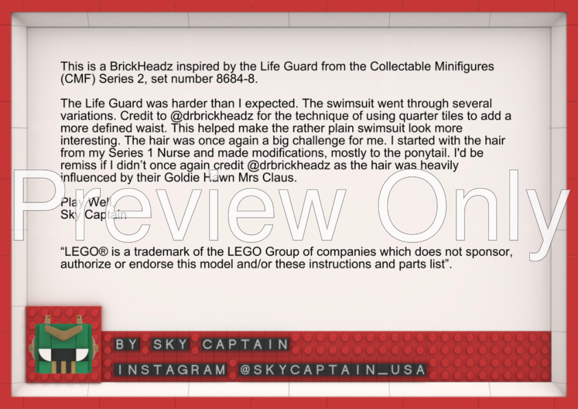 LEGO MOC Life Guard by SkyCaptain | Rebrickable - Build with LEGO