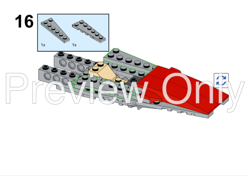 LEGO MOC R60 T-wing interceptor by Hedu88 | Rebrickable - Build with LEGO