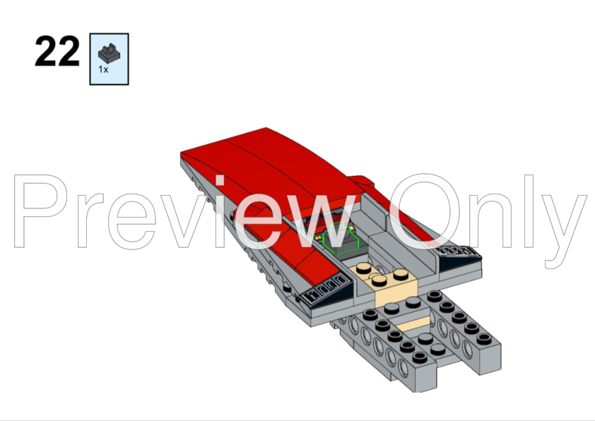 LEGO MOC R60 T-wing interceptor by Hedu88 | Rebrickable - Build with LEGO