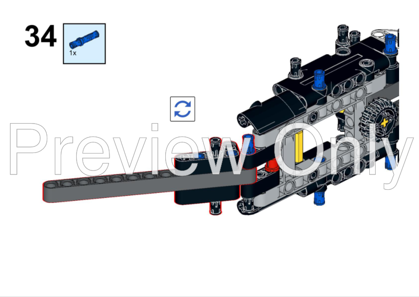 LEGO MOC 42153 model B - Mini Osprey by XaeroZKota | Rebrickable ...