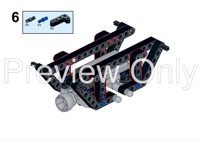 LEGO MOC Technic Monstertruck Chassis | 1013 Parts | Buwizz Powered by ...