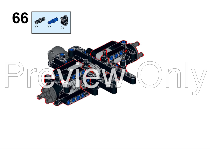 LEGO MOC Technic Monstertruck Chassis | 1013 Parts | Buwizz Powered by ...