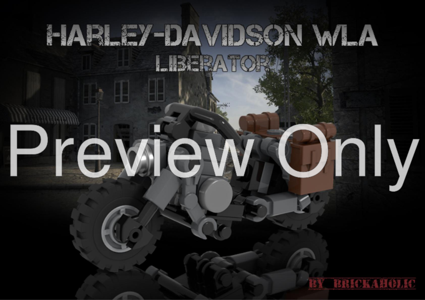 LEGO MOC Harley-Davidson WLA Liberator Motorcycle & Sidecar - WW2 North ...