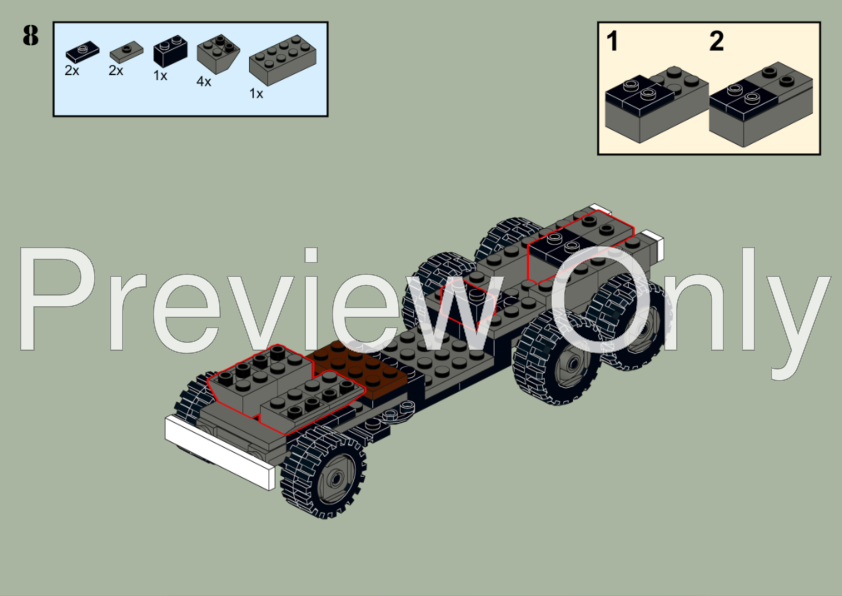 LEGO MOC GMC - CCKW Fuel tank / WW2 by Lepetitlegoneuf | Rebrickable ...