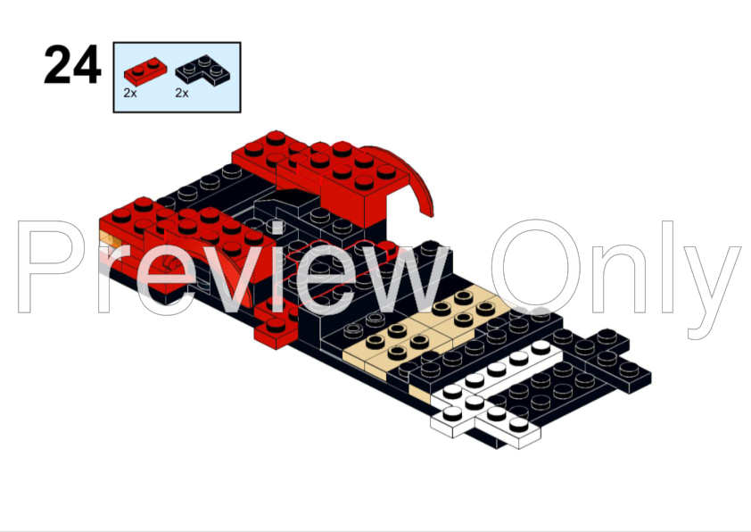 LEGO MOC Ferrari Testarossa 8/10 stud by pedroportelaneto | Rebrickable ...