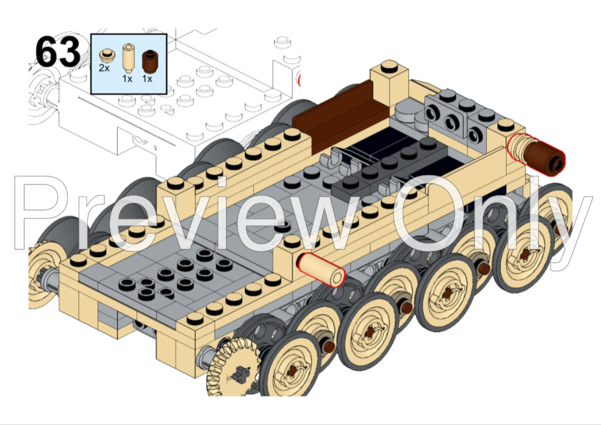LEGO MOC WW2 Tiger E German Tank V2 Ambush by NLBricks | Rebrickable ...