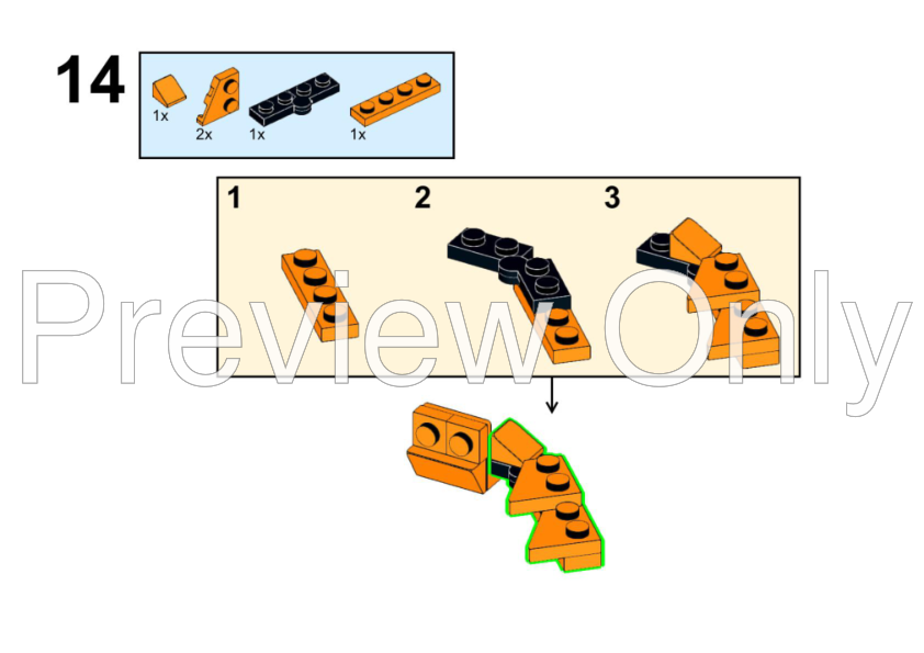 LEGO MOC 31129 jewel caterpillar moth by maratus | Rebrickable - Build ...