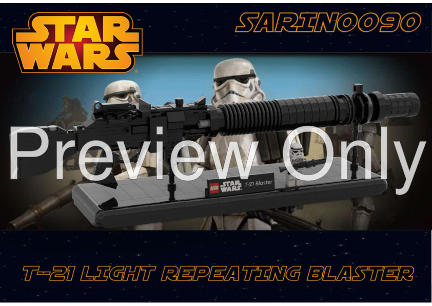 LEGO MOC SW - T-21 Light Repeating Blaster by Sarinoo90 | Rebrickable ...