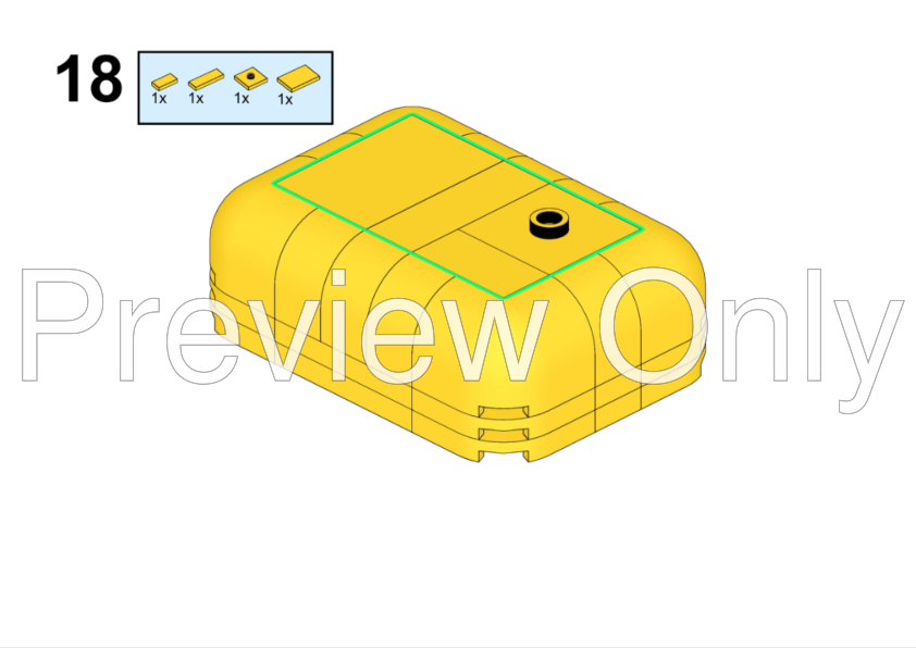 LEGO MOC Waddle Dee by KraftyKoopa | Rebrickable - Build with LEGO