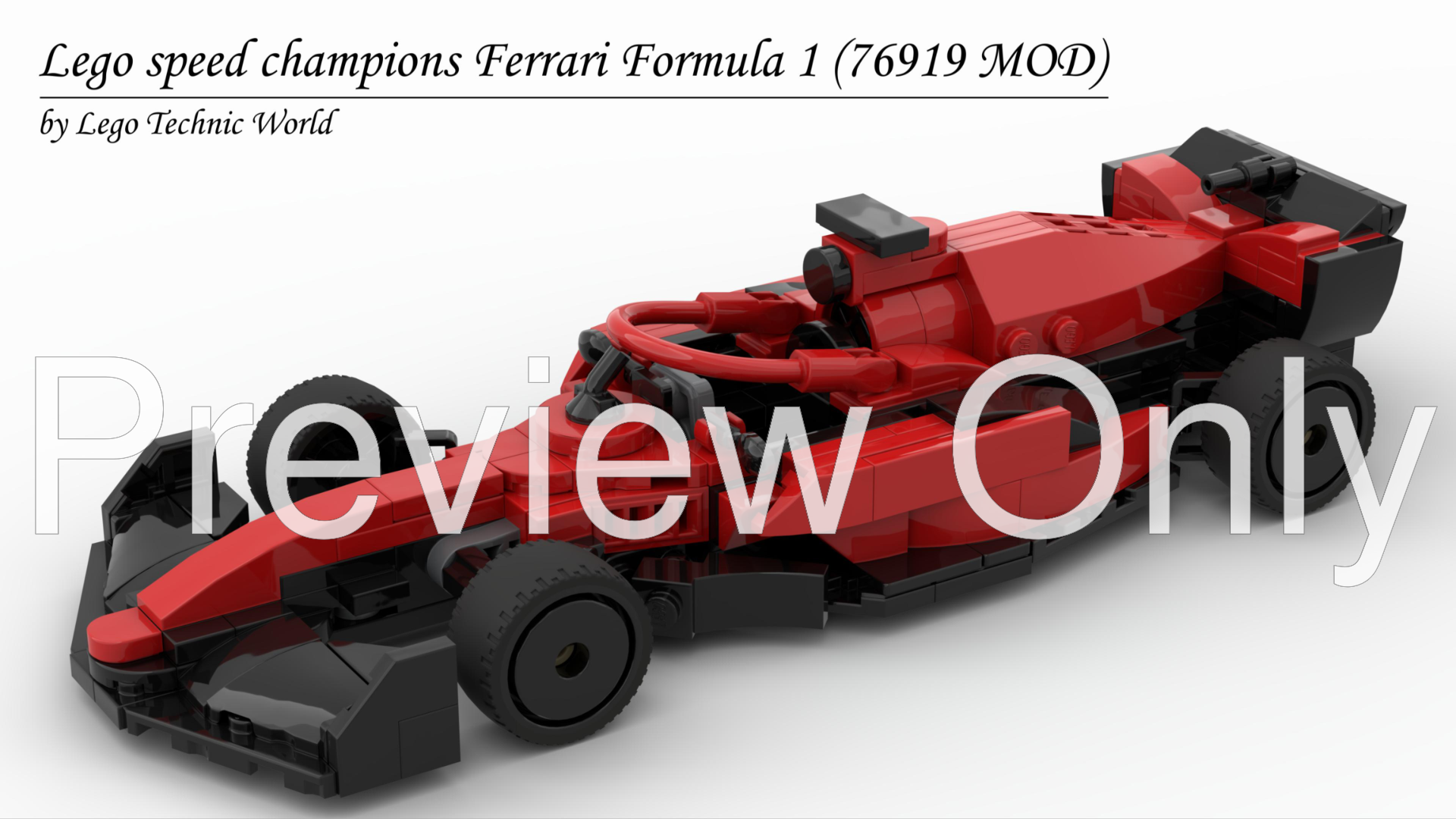 LEGO MOC Ferrari Formula 1 car by Lego technic world | Rebrickable ...