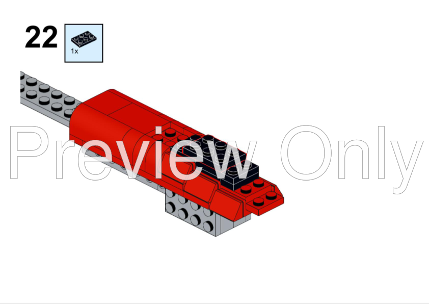 LEGO MOC Gloster Meteor F-4. svg - Red livery 1:35 by Soiij ...