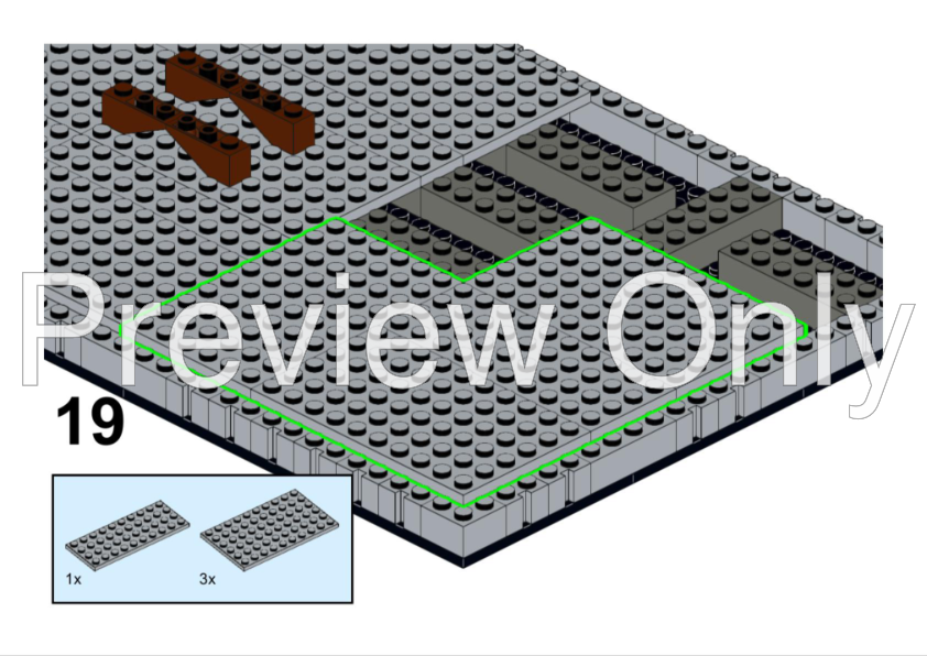 LEGO MOC microscale medieval castle with village by AlessandroMaffioli ...