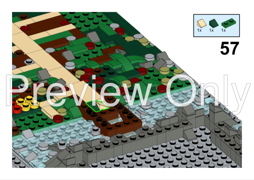 LEGO MOC microscale medieval castle with village by AlessandroMaffioli ...