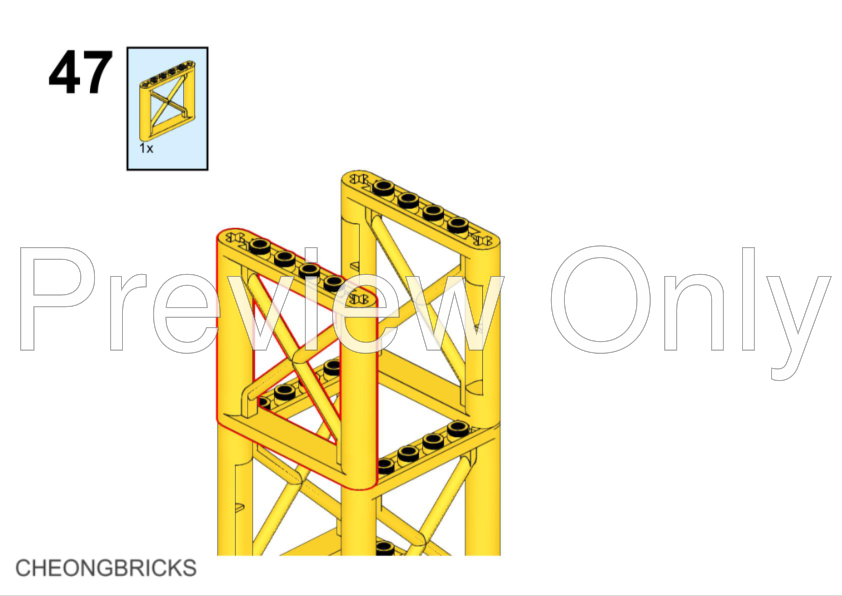 Lego Moc Luffing Jib Tower Crane By Cheongbricks Rebrickable Build