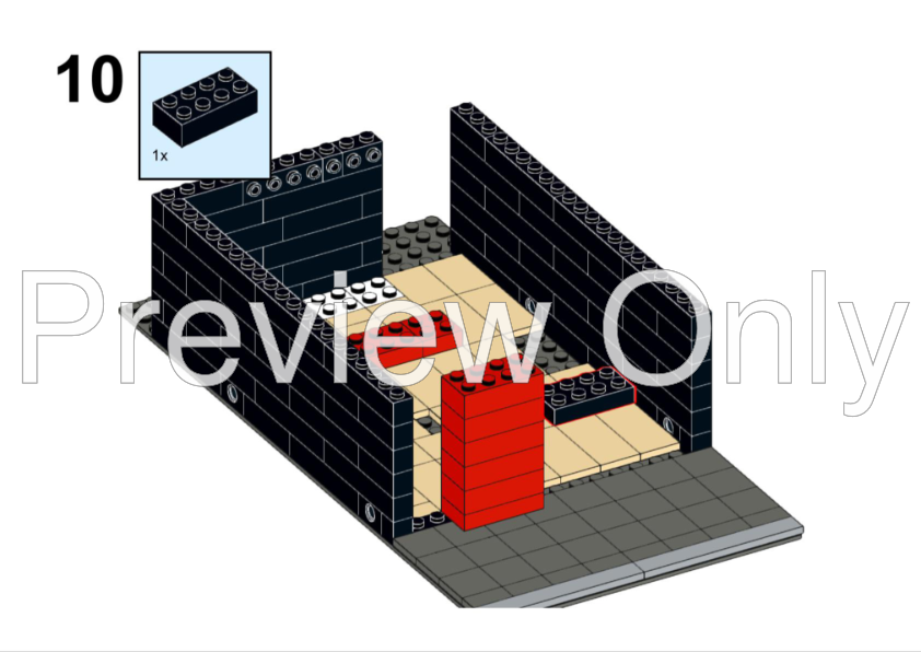 LEGO MOC Modular KFC by MexWhite | Rebrickable - Build with LEGO