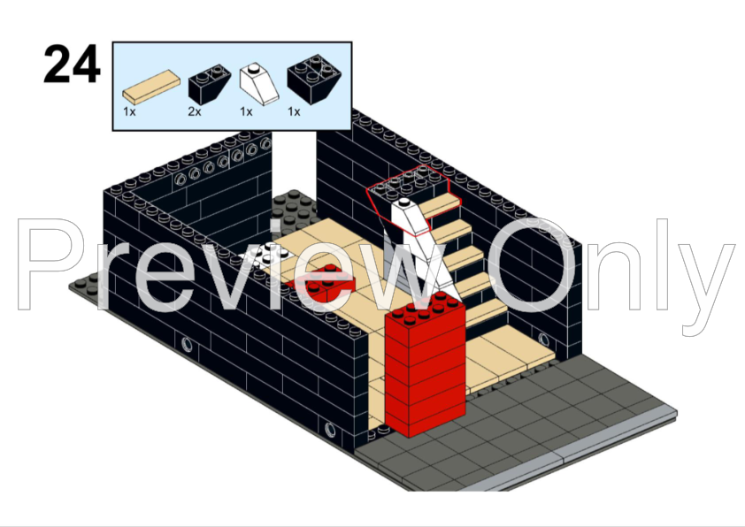 LEGO MOC Modular KFC by MexWhite | Rebrickable - Build with LEGO