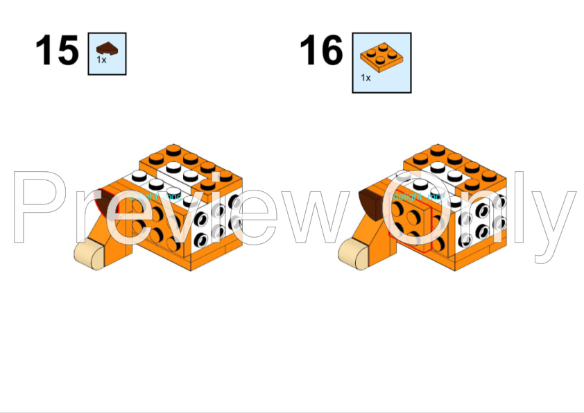 LEGO MOC Simba (Adult) (Lion King) by delight_moc | Rebrickable - Build ...