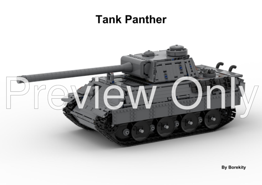 LEGO MOC WW2 Tank Panther by Borekity | Rebrickable - Build with LEGO