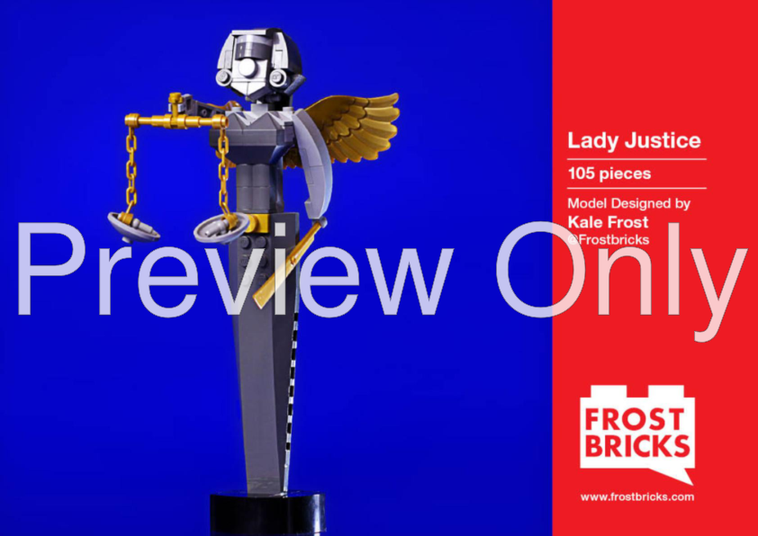 LEGO MOC Lady Justice Statue by Frostbricks | Rebrickable - Build with LEGO