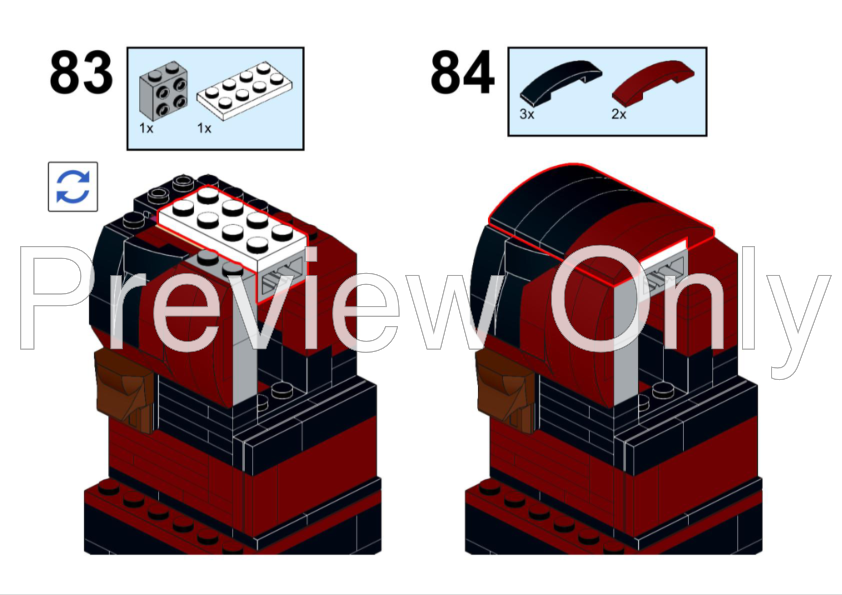 Lego Moc Up Scaled Lego Minifigure Deadpool Movie Version By Ztbricks