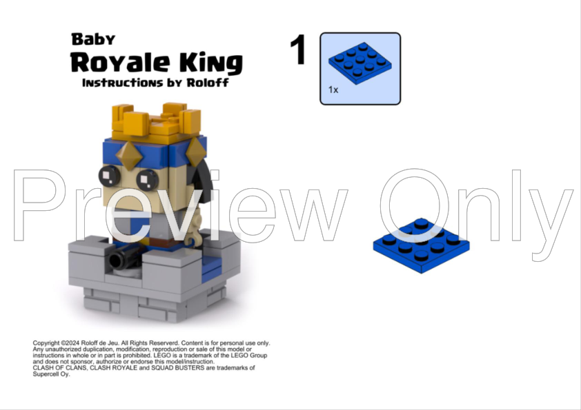LEGO MOC Baby Royale King (Squad Busters) Brickhead by Roloff ...