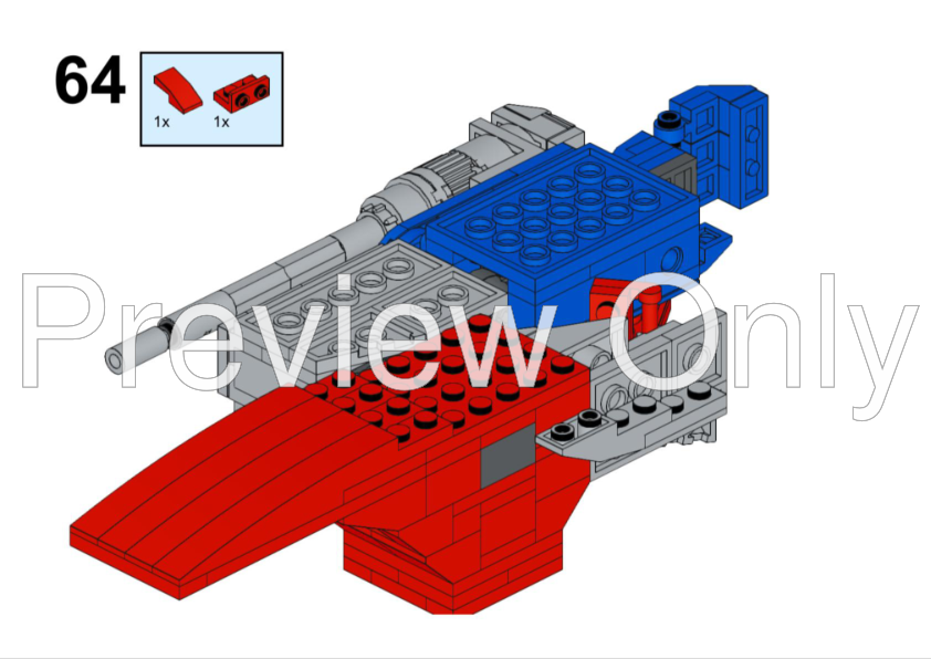 LEGO MOC Transformers G1 Starscream by fgsoat67 | Rebrickable - Build ...