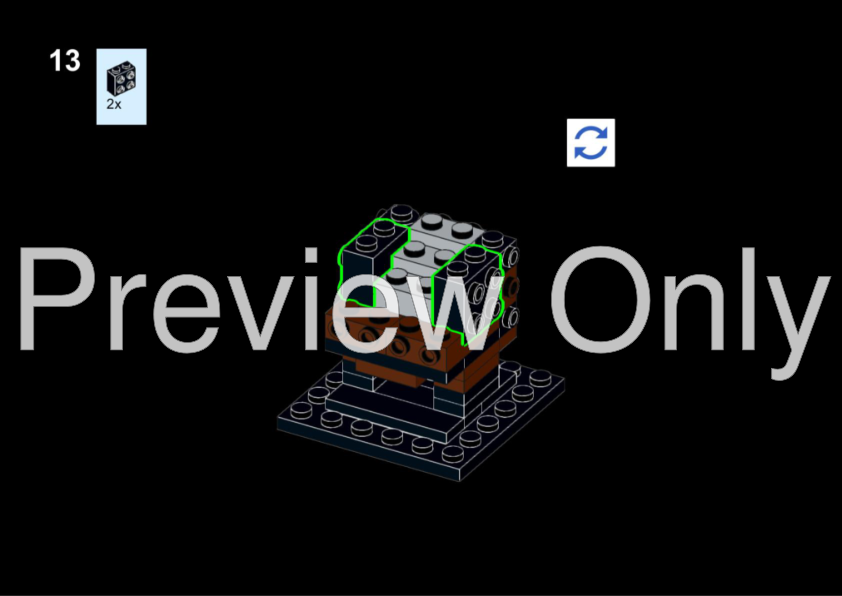 Lego Moc Count Dooku Brickheadz By Ant0noo Rebrickable Build With Lego