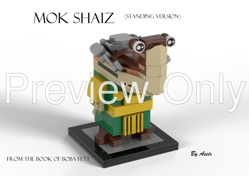 LEGO MOC Mok Shaiz Brickheadz (standing version) by Aseir | Rebrickable ...
