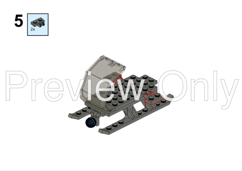 LEGO MOC MH-6 'Little Bird' by Sean.1 | Rebrickable - Build with LEGO