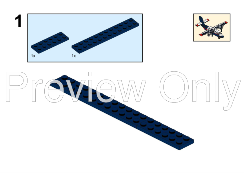 LEGO MOC DHC-6 Twin Otter by ThatPilotBoy | Rebrickable - Build with LEGO