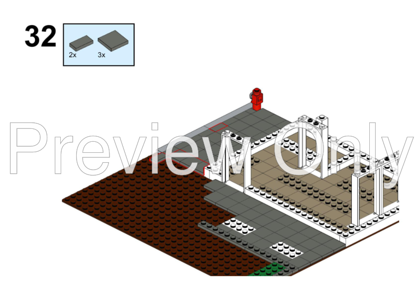 LEGO MOC 7-11 and Flower Bed Mini Modular by S-Brick | Rebrickable ...
