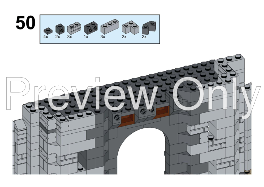 Lego Moc Helms Deep Modification By Brixremix Rebrickable Build