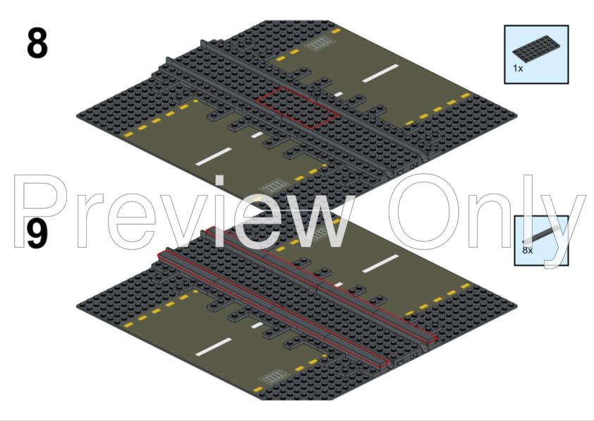 LEGO MOC Railway level crossing by Seilesbast | Rebrickable - Build ...