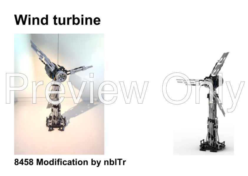 LEGO MOC MOC - Wind turbine - 8458-1 Technic Silver Champion ...