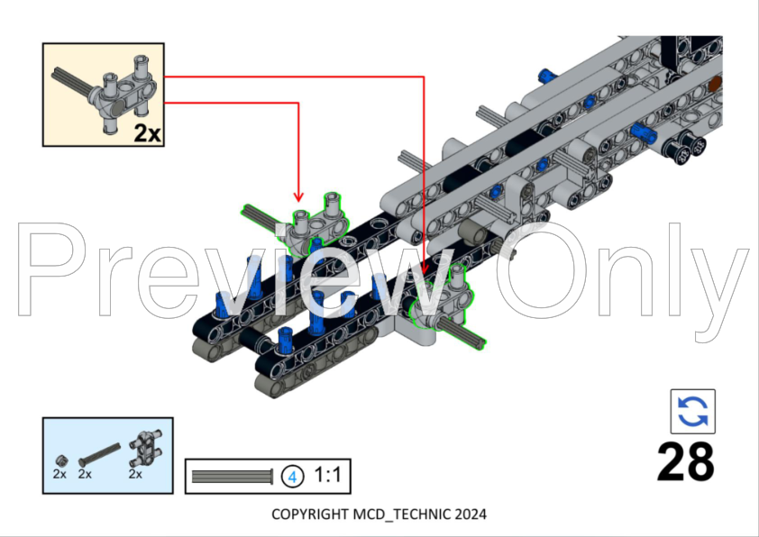 LEGO MOC-184207 2021 DAF XG 4x2 (Grey) by Mcd_technic | Rebrickable ...