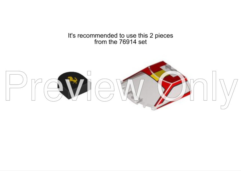 LEGO MOC-184266 Ferari 296 GT3 by KMPMOCS | Rebrickable - Build with LEGO