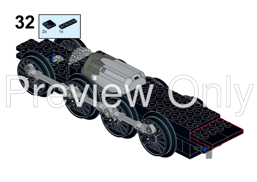 LEGO MOC American 2-8-0 Steam Locomotive by C0NN3RY | Rebrickable ...