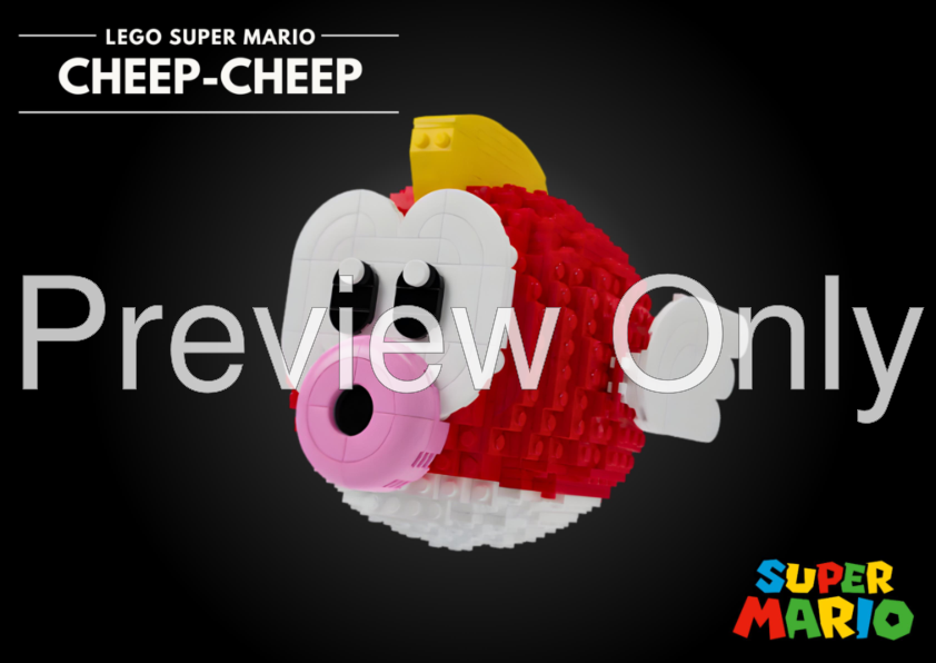 LEGO MOC Cheep Cheep by KraftyKoopa | Rebrickable - Build with LEGO