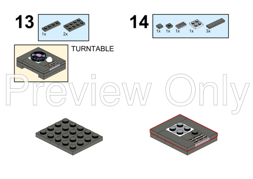 LEGO MOC-184609 80's Stereo Cabinet by lacrymologyst | Rebrickable ...