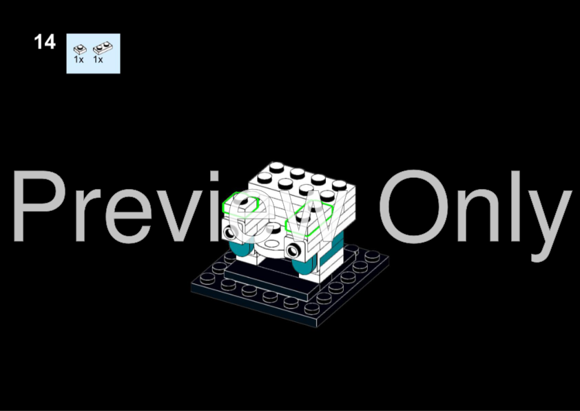 LEGO MOC Captain Howzer Brickheadz by Ant0noo | Rebrickable - Build ...