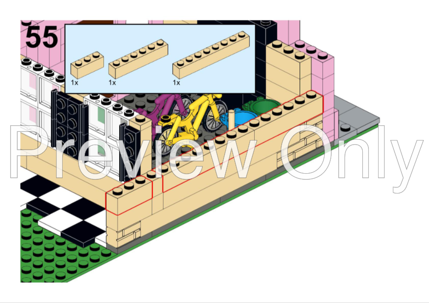 LEGO MOC Rainbow Row #1 by CaptainDarkNStormy | Rebrickable - Build ...