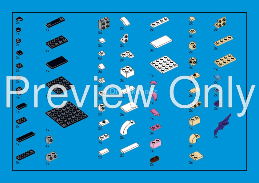 LEGO MOC Rouge the Bat (Sonic the Hedghehog) Brickheadz Instructions by ...