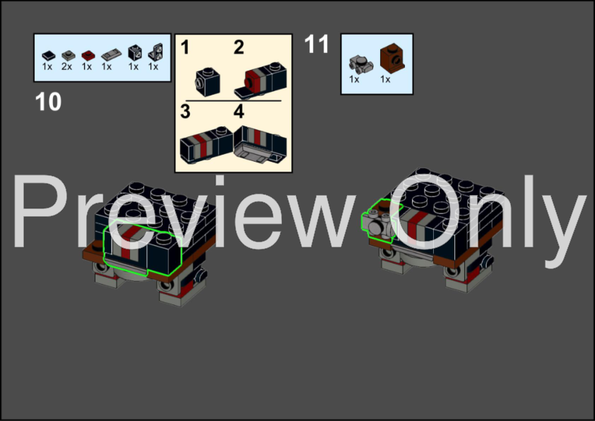 LEGO MOC Crosshair Brickheadz by Ant0noo | Rebrickable - Build with LEGO