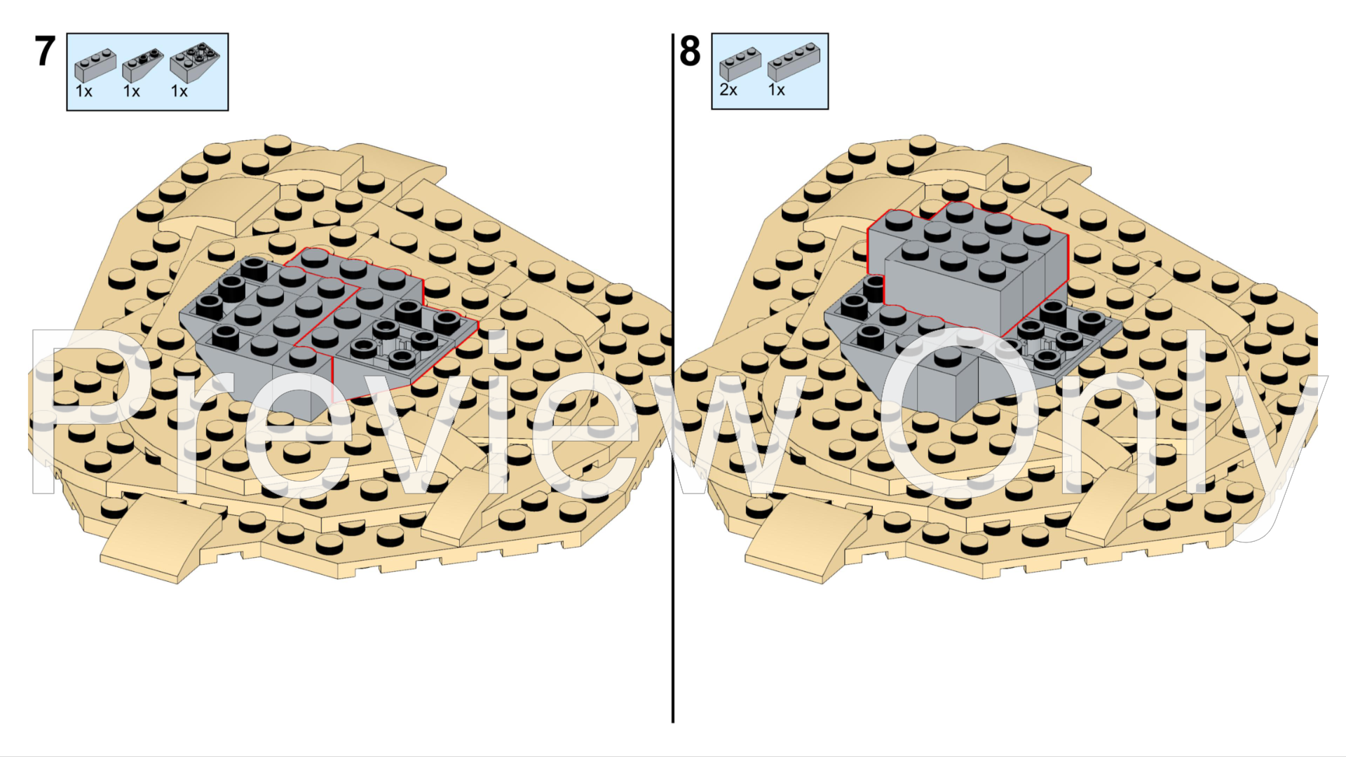 LEGO MOC Stones and pine trees by xiaowang | Rebrickable - Build with LEGO