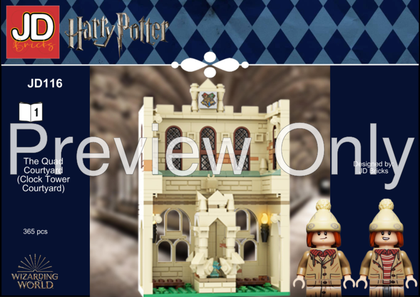 LEGO MOC The Clocktower Courtyard by JD Bricks | Rebrickable - Build ...