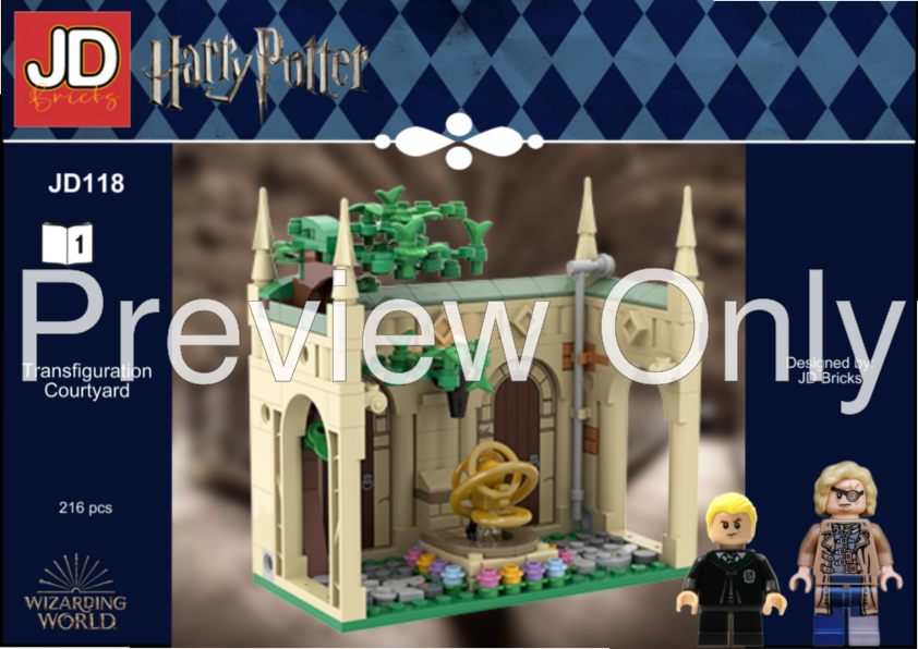 LEGO MOC Transfiguration Courtyard by JD Bricks | Rebrickable - Build ...