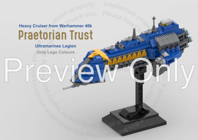 LEGO MOC Warhammer 40k Heavy Cruiser by dertagedieb | Rebrickable ...