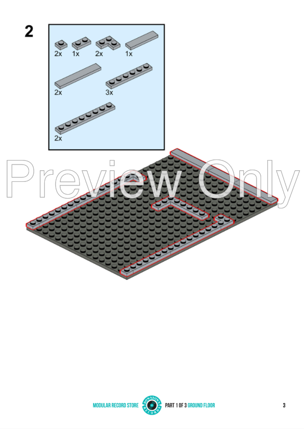 LEGO MOC Downtown Records by harrisbricks | Rebrickable - Build with LEGO