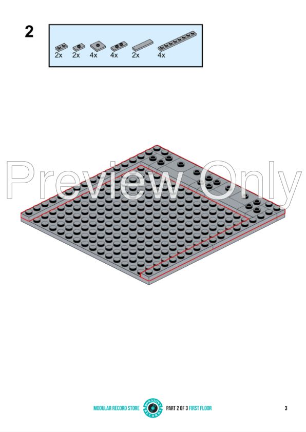 LEGO MOC Downtown Records by harrisbricks | Rebrickable - Build with LEGO